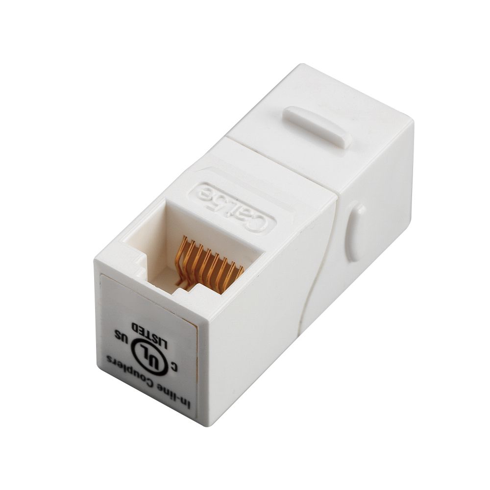 90° RJ45 Cat 5e UTP Feed-Through Keystone Coupler | Keystone Jack and ...